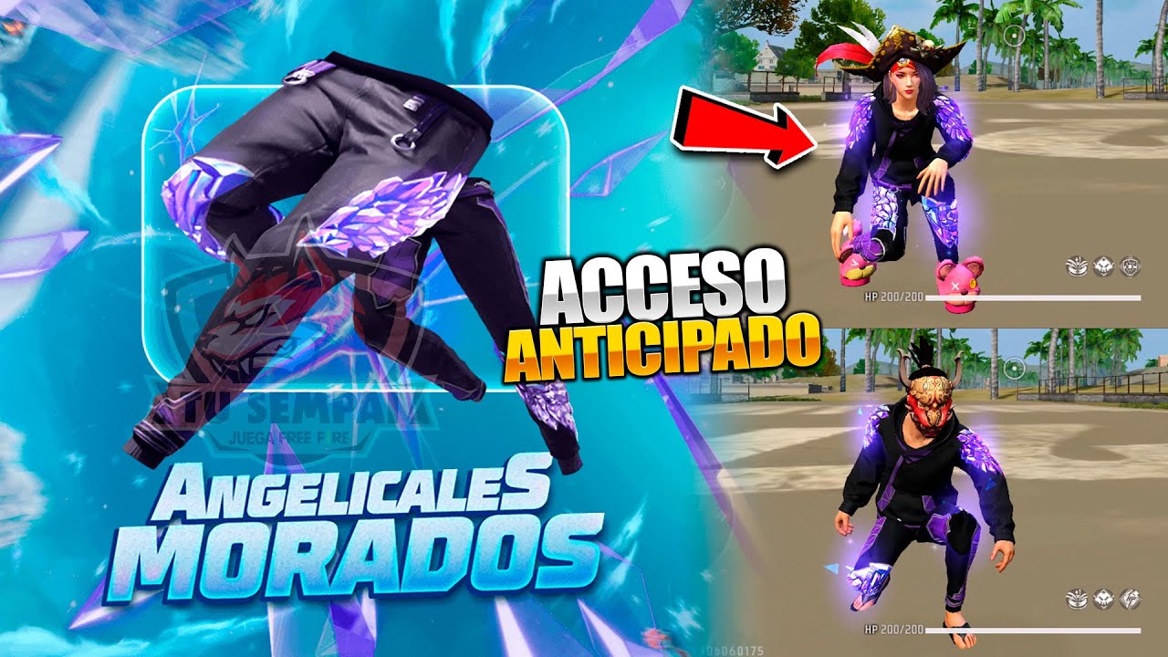 CÓMO CONSEGUIR LOS ANGELICALES MORADOS EN FREE FIRE - Juegos educativos ...